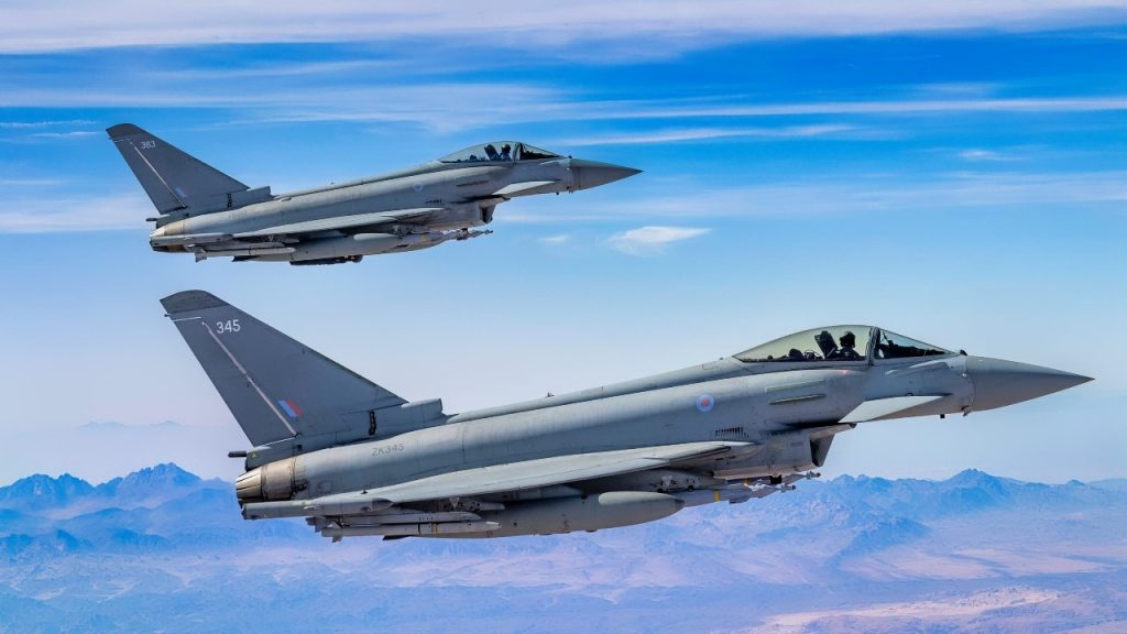Eurofighter Typhoons and JAS 39 Gripen Fighter Intercept Russian Plane ...