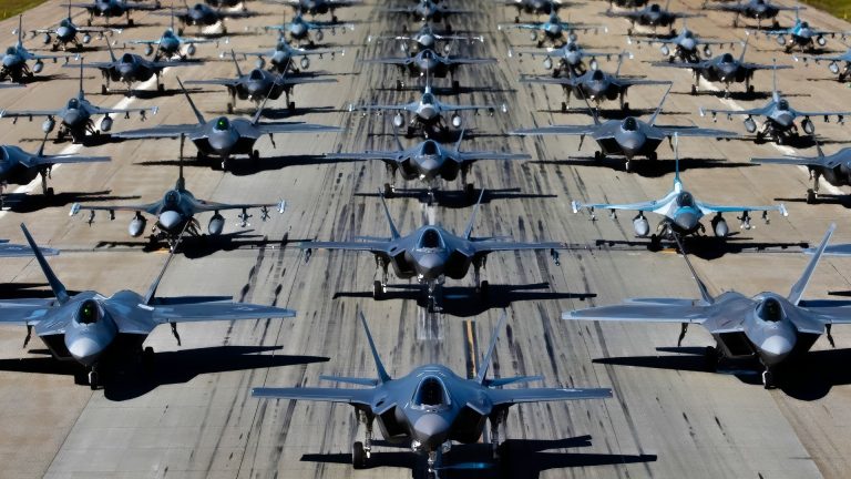 The U.S. Air Force 'Elephant Walked' 25 F-35s on the Runway at Kadena ...