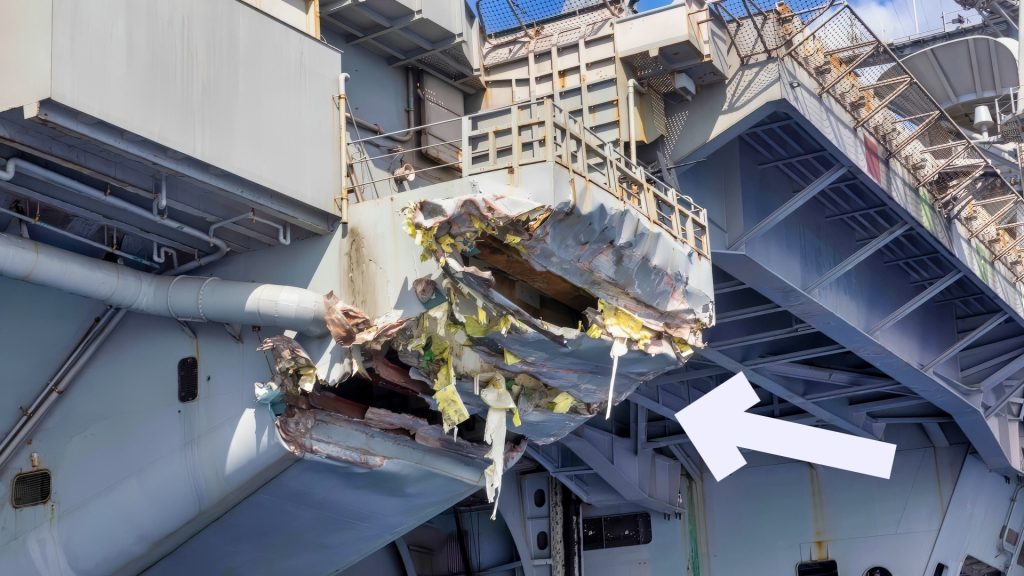 A U.S. Navy Aircraft Carrier Has a Gaping Hole. Why Isn't the Navy ...